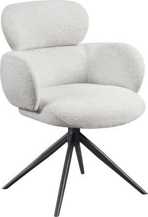 Novel Armlehnstuhl, Creme, Metall, Textil, Drehkreuz, 64x88x62 cm, Sitzfl&auml;che 360&deg; drehbar, Esszimmer, St&uuml;hle, Esszimmerst&uuml;hle, Armlehnenst&uuml;hle