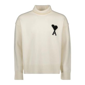 Ami Beiger Herz Pullover - - Knitwear - Herren - Beige - XS