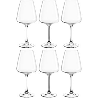 Leonardo Paladino Weißwein-Gläser, 6er Set, spülmaschinenfeste Wein-Gläser, Weisswein-Kelch mit gezogenem Stiel, Weingläser, 540 ml, 066310