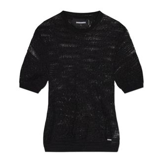 Dsquared2 Homme, Pulls, Noir, Taille: 2XL Pull Transparent
