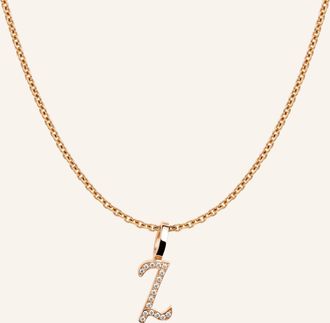 Cada Cada Kette Tiny Diamond Letter Z rosegold