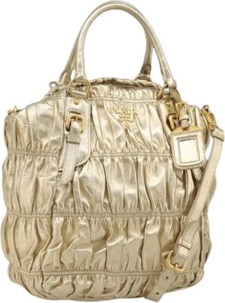 Prada Sac &agrave; main vintage Pre-owned - Femme - Pre-owned - Jaune - Taille: ONE Size