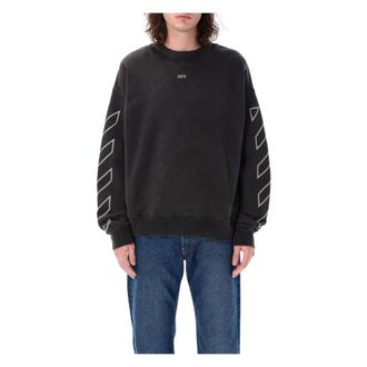 Off-white Herren, Sweatshirts & Hoodies, Schwarzk, LGröße