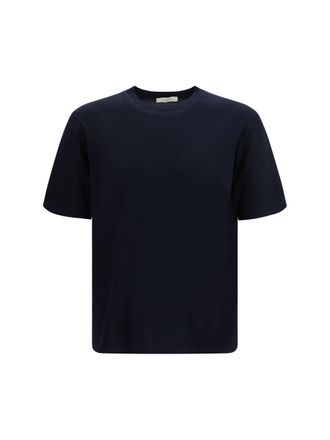 PIACENZA 1733 Short-Sleeve Crewneck Cotton T-shirt - Navy