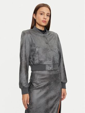 Only Jacke aus Kunstleder Paris 15330040 Grau Regular Fit