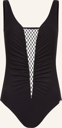 Charmline Charmline Shape-Badeanzug Textured Dimension schwarz