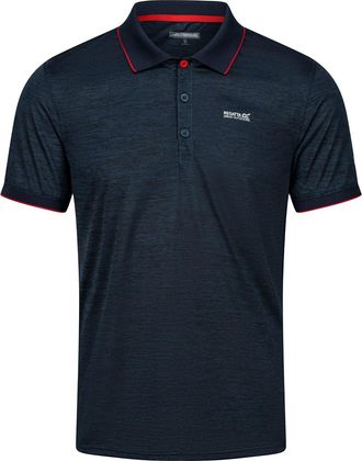 Regatta Remex II Schnelltrocknendes, absorbierendes T-Shirt mit Knopfkragen