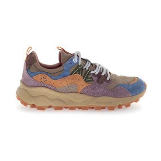 Flower Mountain Graue Sneakers aus Technischem Stoff mit Korksohle - - Shoes - Damen - Mehrfarbig - 38 EU