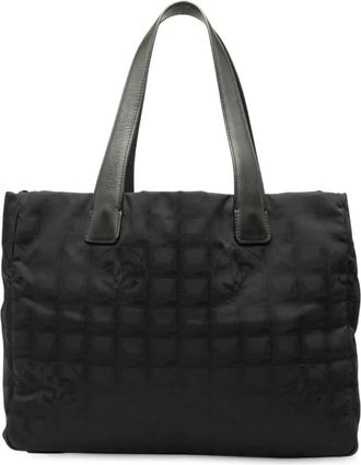 Chanel sac porté épaule New Travel Line en nylon (2002-2003) - Noir