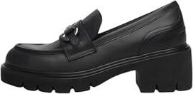 Nero Giardini I513980D Mocassins Femme en Cuir - Noir 38 EU