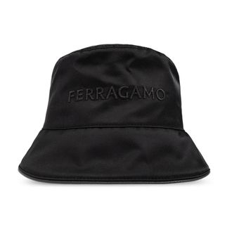 Ferragamo Homme, Accessoires, Noir, Taille: 57 CM Chapeau seau