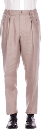 Tagliatore Homme, Pantalons, Beige, Taille: M Pantalon de costume