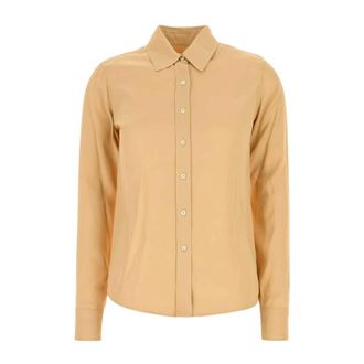 Jil Sander Viskoses Hemd - - Blouses & Shirts - Damen - Beige - M