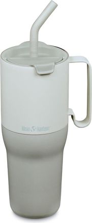 Klean Kanteen Rise Isolierter Becher mit Strohhalm-Deckel aus recyceltem Edelstahl in der Farbe Barely Blue, 1020 ml, 1011614