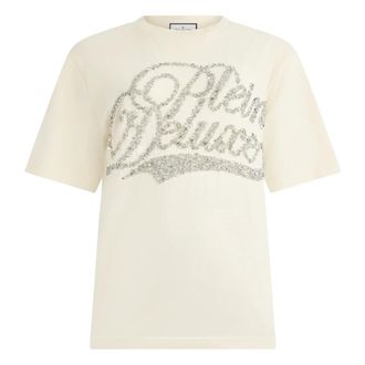 Philipp Plein T-Shirt Fit Signature - - Tops - Damen - Beige - M