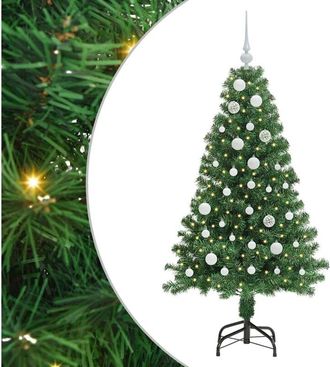 vidaXL K&uuml;nstlicher Weihnachtsbaum mit 150 LEDs mit St&auml;nder Gr&uuml;n 150 cm vidaXL