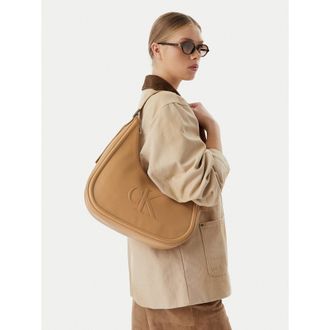 Calvin Klein Handtasche Calvin Klein Bold Ck Crescent LV04F3427G Beige