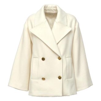 P.A.R.O.S.H. P.a.r.o.s.h. - Caban Double-Boutonnage - Femme - Manteaux - Blanc - Taille: 38 FR