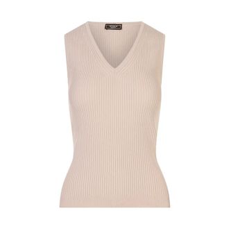 PESERICO Femme, Tops, Beige, Taille: 38 FR Top sans manches