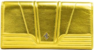 Ferrari Femme, Accessoires, Jaune, Taille: ONE Size GT Patent Leather Purse
