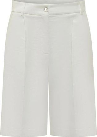 Pinko Pinko, Femme, Shorts, Blanc, Taille: 36 FR Bermuda avec pli marqu&eacute;