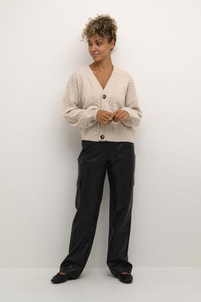 Cream Strickjacke Gerade geschnitten cream