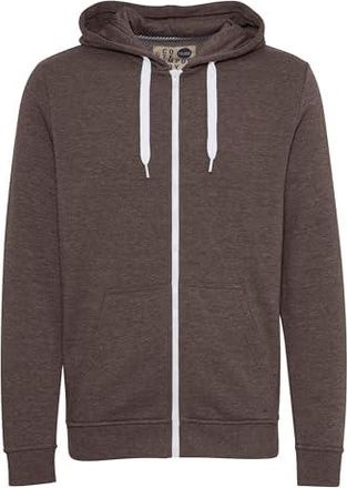 Solid SDOlli Zip-Hood Homme Veste en Sweat Veste à Capuche Hoodie avec Capuche Cordon de Serrage Fermeture éclair Poche Kangourou Regular Fit, Taille:2XL, C