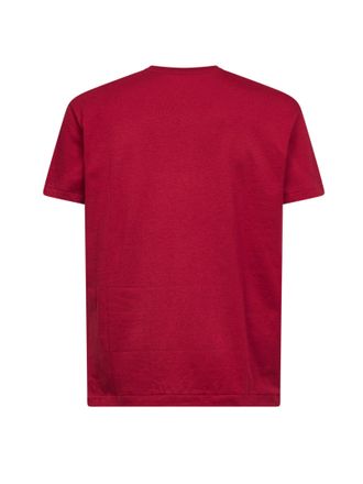 Polo Ralph Lauren Mens Heritage Red Classic-Fit V-Neck T-Shirt Bordeaux Cotton T-Shirts And Polos