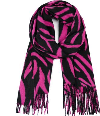 Glamexx24 Damen XXL Kuscheliger Winter Schal Mit Fransen - Warmer Farbiger Poncho Oversized Deckenschal