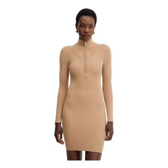Guess Harley Rippstrick-Minikleid - - Dresses - Damen - Beige - XL