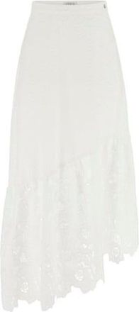 Guess Jupe asym&eacute;trique &agrave; empi&egrave;cement dentelle en coton