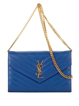 Saint Laurent pochette Envelope - Bleu