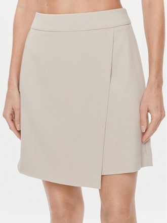 DKNY Trapezförmiger Rock UK3SX131 Beige Regular Fit