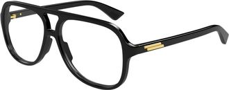 Bottega Veneta Square Glasses - - Accessories - unisex - Schwarzk - 56 MM