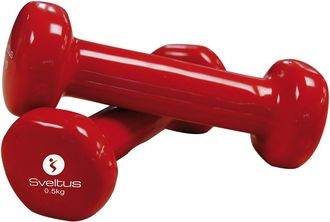 Sveltus Reha Europa Epoxy-Hantel, Jugend Unisex, rot-rot, 500 g, 1180