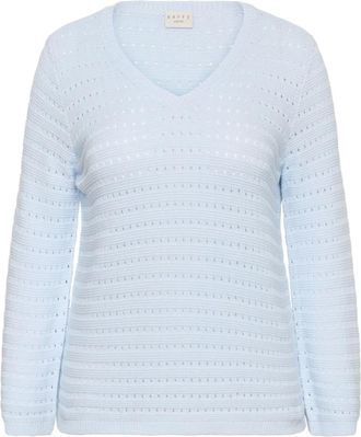 Kaffe Curve Femme, Pulls, Bleu, Taille: 40 FR Solara Cardigan