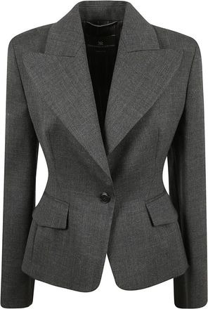 Ermanno Scervino Femme, Vestes, Gris, Taille: 34 FR Veste en laine