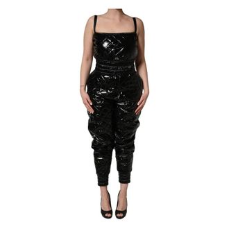 Dolce & Gabbana Jumpsuit Kleid - - Jumpsuits & Playsuits - Damen - Schwarzk - XL