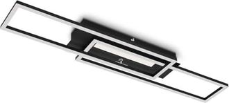 Briloner Briloner Leuchten - LED Deckenleuchte mit Mittellicht, warmwei&szlig;e Lichtfarbe, getrennt schaltbare LED Deckenlampe, Speicherfunktion, schwenkbare Wohnzi