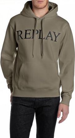 Replay M3104 Sweatshirt à Capuche, 759 Mud Green, M Homme