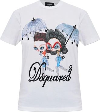 Dsquared2 t-shirt à imprimé graphique - Blanc