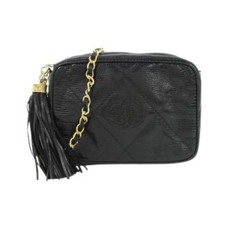 Chanel Pre-owned Schultertasche aus Eidechsenleder - - Pre-owned - Damen - Schwarzk - ONE SIZE
