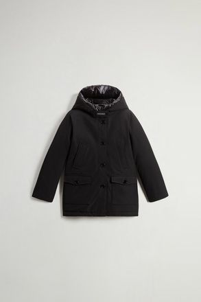 Woolrich Arctic Parka für Mädchen aus Ramar Cloth Schwarz Größe 10