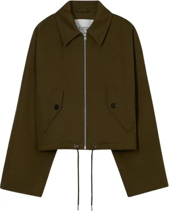 Closed Femme, Vestes, Vert, Taille: 36 FR Blouson en coton