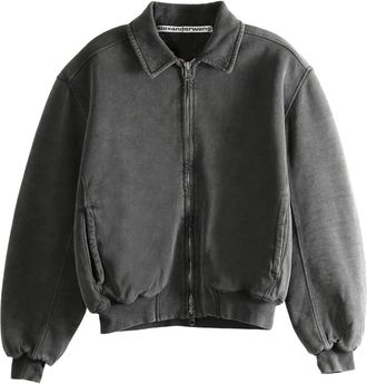 Alexander Wang Bomberjacke mit Reißverschluss - Grau