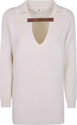 Elisabetta Franchi Poloshirt - Wei&szlig;