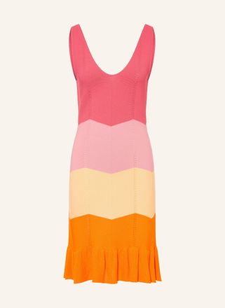 Oh April Oh April Strickkleid Jany Mit R&uuml;schen rot