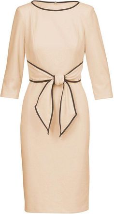 Adrianna Papell Midikleid Tipped Crepe Tie Dress Modern, tipped sheath dress