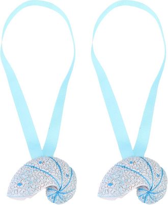 BESPORTBLE 2 St&uuml;ck Magnetische Vorhang Raffhalter mit Baumwollseil Himmelblau Schnelle Befestigung f&uuml;r Wohnzimmer Schlafzimmer Badezimmer