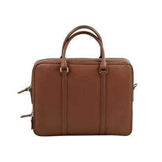 Pourchet Sac Porte-Documents Ethan - Homme - Sacs - Brun - Taille: ONE Size